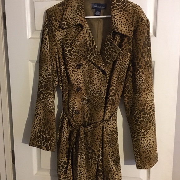 Susan Graver | Jackets & Coats | Leopard Pea Coat | Poshmark